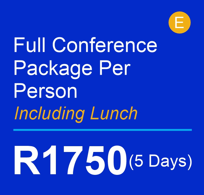 Full Conference Package Per Person, Including Lunch – SDASA